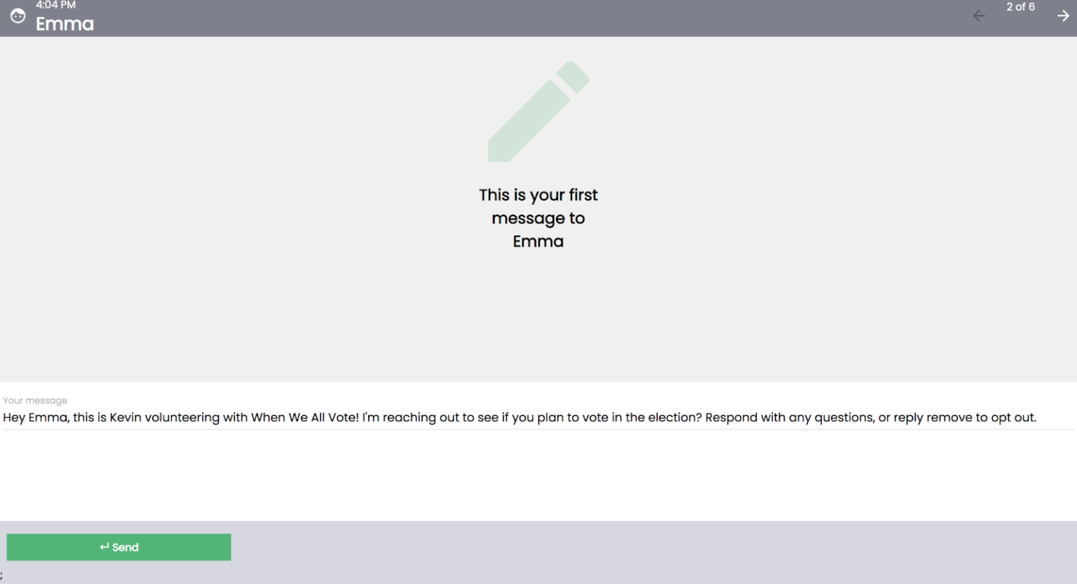 Texting With When We All Vote - When We All Vote