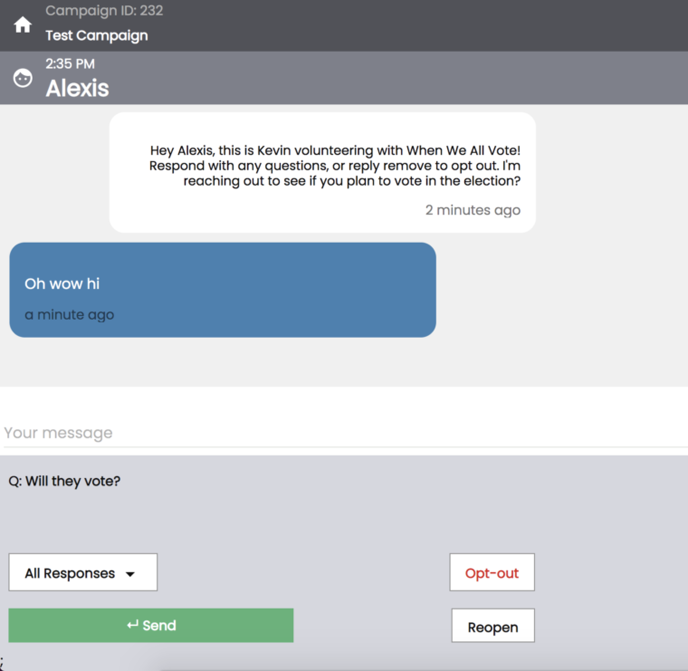 Texting With When We All Vote - When We All Vote